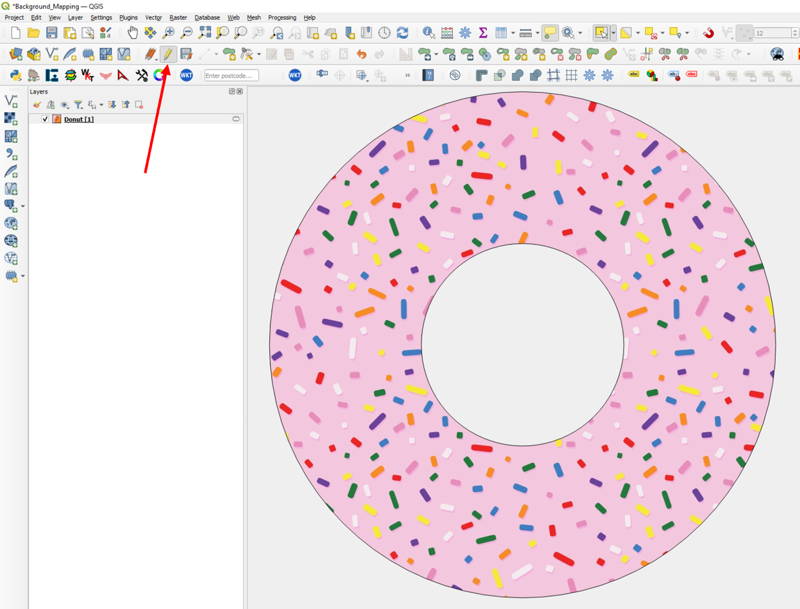 GIS Guide: how to remove donuts in QGIS